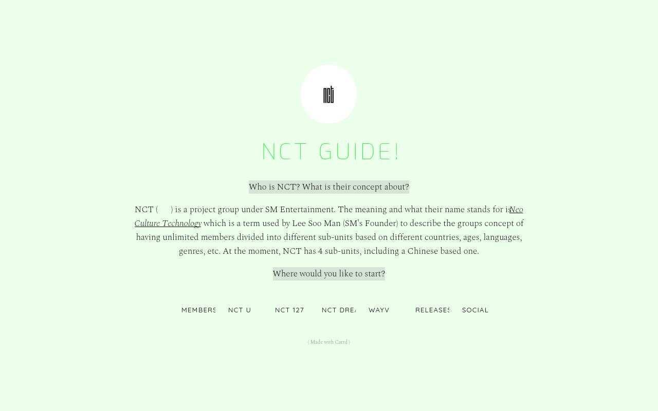 Guide to: NCT